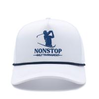 China Water Resistant Golf Cap Waterproof Hat With 5 Panel Laser Cut Design And Custom Logo for sale