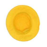China Custom Embroidered Cotton Kids Bucket Hat 58cm Wide Brim Sun Protection Fisher Hat for sale
