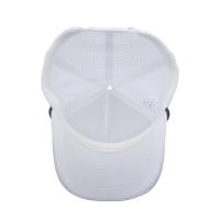 China Water Resistant Golf Cap Waterproof Hat With 5 Panel Laser Cut Design And Custom Logo for sale