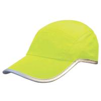 China Custom Reflective Running Hat 100% Polyester Adjustable Size 58cm Heat Transfer Print for sale