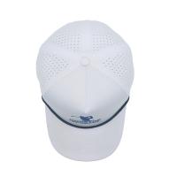 China Unisex Custom Logo 5 Panel Laser Cut Performance Golf Cap Waterproof Hat 56-60cm for sale