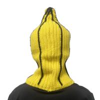 China Adult Size 3D Embroidery Balaclava 2 Hole Ski Mask Winter Hat Banana Brain Design for sale