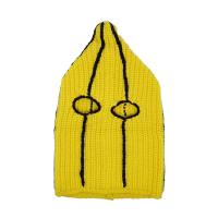 China Adult Size 3D Embroidery Balaclava 2 Hole Ski Mask Winter Hat Banana Brain Design for sale