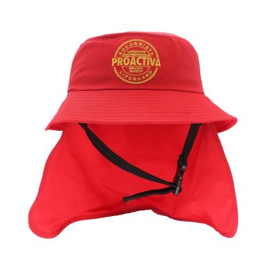 China Unisex Wide Brim Bucket Hat with Neck Cover UPF 50+ Sun Protection for Hiking Beach Fishing 58cm for sale