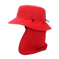 China Unisex Wide Brim Bucket Hat with Neck Cover UPF 50+ Sun Protection for Hiking Beach Fishing 58cm for sale