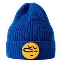 China Custom 3D Embroidery Eco Winter Beanie Hat RPET Acrylic Wool Woven Label Patch 50% RPET for sale