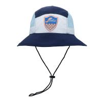 China Unisex Wide Brim Bucket Hat Waterproof Nylon Sun Protection for Hiking Beach Fishing 58cm for sale