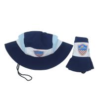 China Unisex Wide Brim Bucket Hat Waterproof Nylon Sun Protection for Hiking Beach Fishing 58cm for sale