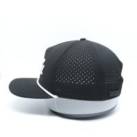China Waterproof Laser Cut Golf Hat with Flocking Embroidery 56-60cm Adult Size for sale
