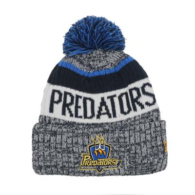 China Custom Unisex Chenille Beanie Winter Hat with Pom Pom 58cm Acrylic Knit Cap for sale