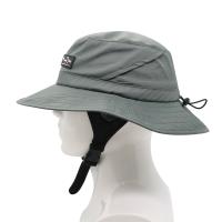 China Custom Rubber Patch Hat with Chin Strap Nylon Fabric Sun Protection Surfing Hat 58cm for sale