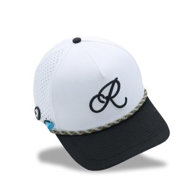 China Unisex 3D Embroidery Golf Hat Waterproof Y2K Sporty Style 56-60cm Adult Size Custom Logo for sale