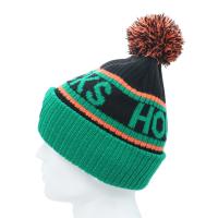 China Custom Embroidery Pompom Beanie Fleece Lined Winter Hat 58cm Heat Transfer Printing for sale