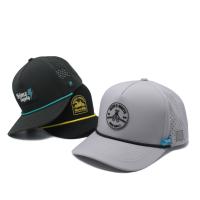 China Adults Waterproof Golf Hat With Custom PVC Rubber Patch Logo And Silk Screen Printing for sale
