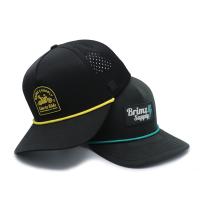 China Adults Waterproof Golf Hat With Custom PVC Rubber Patch Logo And Silk Screen Printing for sale