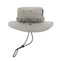 China Solid Pattern Vented Boonie Waterproof Hat Custom Ultrasonic Welding Rubber Patch 58cm for sale