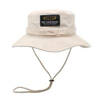 China 100% Organic Cotton Bucket Hat Custom Woven Label Boonie Fisherman Safari Hat 58cm for sale