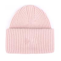 China Thick Knitted Cuffed Skull Cap Winter Hat 100% Acrylic Beanie for sale