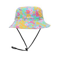 China Custom Quick Dry Nylon Bucket Hat 58cm Waterproof Summer Beach Hat with Adjustable String for Adults for sale