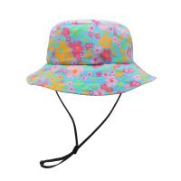China Custom Quick Dry Nylon Bucket Hat 58cm Waterproof Summer Beach Hat with Adjustable String for Adults for sale
