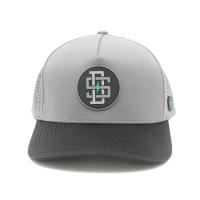 China Custom Two Tune Water Resistant Proof Baseball Cap With 5-Panel Style And Laser Cut Hole for sale