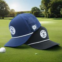 China Unisex 5 Panel Trucker Hat with Tee Hole Waterproof Laser Hole Golf Hat 56-60cm for sale