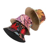 China Custom Reversible Bucket Hat Digital Print Fisherman Sun Cap for Adults 100% Cotton for sale