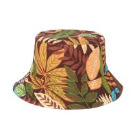 China Custom Reversible Bucket Hat Digital Print Fisherman Sun Cap for Adults 100% Cotton for sale