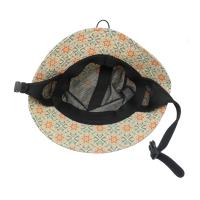 China Custom Printed Recycled Bucket Hat with Chin Strap Adjustable 58cm Unisex Waterproof Surf Hat for sale