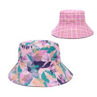 China Custom Reversible Bucket Hat with Sublimation Printing and Embroidery Logo 100% Cotton for sale