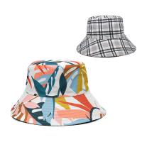 China Custom Reversible Bucket Hat with Sublimation Printing and Embroidery Logo 100% Cotton for sale