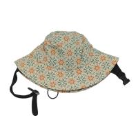 China Custom Printed Recycled Bucket Hat with Chin Strap Adjustable 58cm Unisex Waterproof Surf Hat for sale