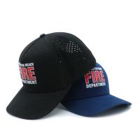 China Custom Breathable Waterproof Baseball Hat with Curve Brim Laser Cut Perforated Design 56-60cm for sale