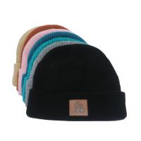 China 100 Acrylic Unisex Beanie 58cm Custom Logo Winter Hat for Casual Wear for sale