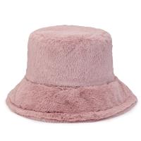 China Unisex Eco-Friendly Faux Fur Bucket Hat for Outdoor Vacation Fishing Custom Size for sale