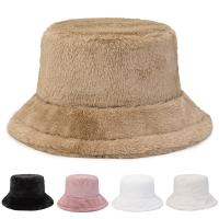 China Unisex Eco-Friendly Faux Fur Bucket Hat for Outdoor Vacation Fishing Custom Size for sale