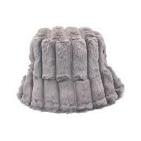 China Customizable Faux Fur Fisherman Cap for Women Breathable Basin Hat 100% Cotton for sale