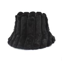 China Customizable Faux Fur Fisherman Cap for Women Breathable Basin Hat 100% Cotton for sale