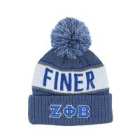 China Custom Unisex Two Color Blend Bobble Hat Winter Beanie 100% Acrylic 58cm Team Sports for sale