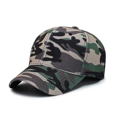 China Custom Camouflage Sports Cap 6 Panel Unisex Fitted Hat 56-60cm Adult Size for sale