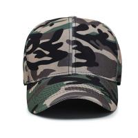China Custom Camouflage Sports Cap 6 Panel Unisex Fitted Hat 56-60cm Adult Size for sale