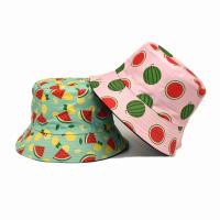 China Polyester Cotton Full Color Digital Sublimation Printing Reversible Bucket Hats for sale