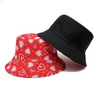 China Windproof Winter Hat Bucket Hat Heart Fishermen Digital Sublimation Printing for sale