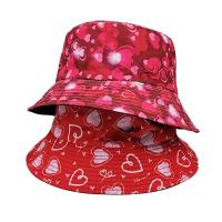 China Windproof Winter Hat Bucket Hat Heart Fishermen Digital Sublimation Printing for sale