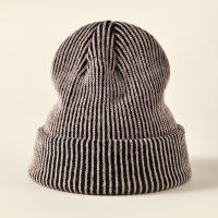 China Custom Thick Fleece Wool Winter Beanie Unisex Knitted Hat 100% Acrylic or RPET for sale