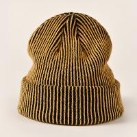 China Custom Thick Fleece Wool Winter Beanie Unisex Knitted Hat 100% Acrylic or RPET for sale
