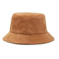 China Satin Lined Corduroy Bucket Hat 58cm Adult Size Custom Logo Embroidery for sale