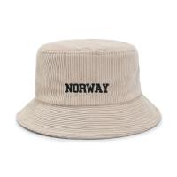 China Satin Lined Corduroy Bucket Hat 58cm Adult Size Custom Logo Embroidery for sale