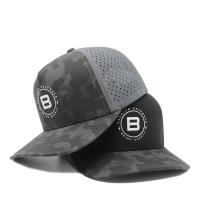 China Curved Brim Custom Golf Hat With Laser Cut Hole Perforation And Waterproof Design for sale