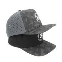 China Curved Brim Custom Golf Hat With Laser Cut Hole Perforation And Waterproof Design for sale